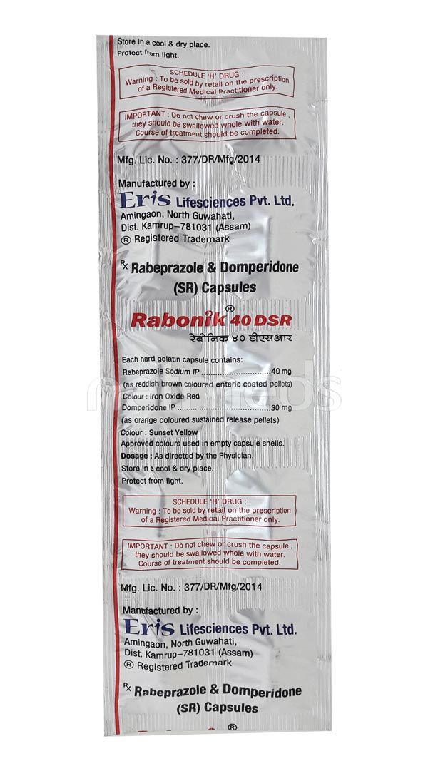 Rabonik 40mg DSR Capsule – Medicine Uses